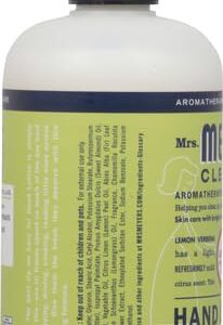 Mrs. Meyer's Clean Day Hand Lotion, Long-Lasting, Non-Greasy Moisturizer, Cruelty Free Formula, Lemon Verbena Scent, 12 oz