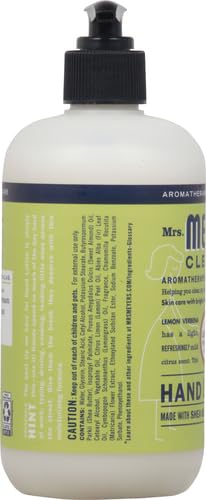 Mrs. Meyer's Clean Day Hand Lotion, Long-Lasting, Non-Greasy Moisturizer, Cruelty Free Formula, Lemon Verbena Scent, 12 oz