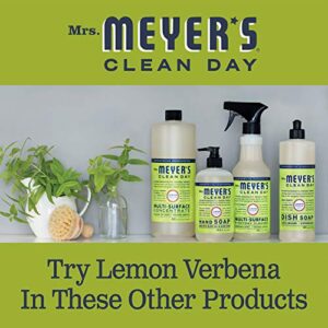 Mrs. Meyer's Clean Day Hand Lotion, Long-Lasting, Non-Greasy Moisturizer, Cruelty Free Formula, Lemon Verbena Scent, 12 oz