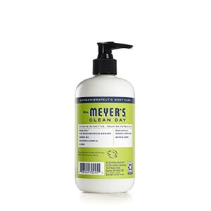 Mrs. Meyer's Clean Day Hand Lotion, Long-Lasting, Non-Greasy Moisturizer, Cruelty Free Formula, Lemon Verbena Scent, 12 oz