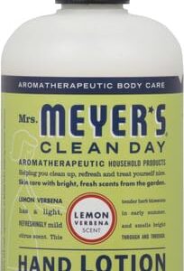 Mrs. Meyer's Clean Day Hand Lotion, Long-Lasting, Non-Greasy Moisturizer, Cruelty Free Formula, Lemon Verbena Scent, 12 oz