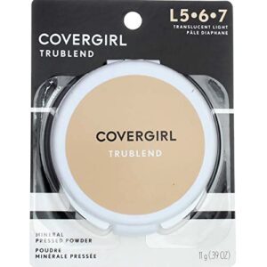 covergirl trublend pressed blendable powder, translucent light, 0.39 ounce (packaging may vary)