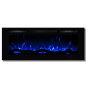 Regal Flame Fusion 50Ó Log Built-in Ventless Recessed Wall Mounted Electric Fireplace Better Than Wood Fireplaces, Gas Logs, Inserts, Log Sets, Gas, Space Heaters, Propane