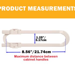 Dreambaby Cabinet Glide Lock Extra Long - Extra Long - Baby Safety Locks (6 Pack)