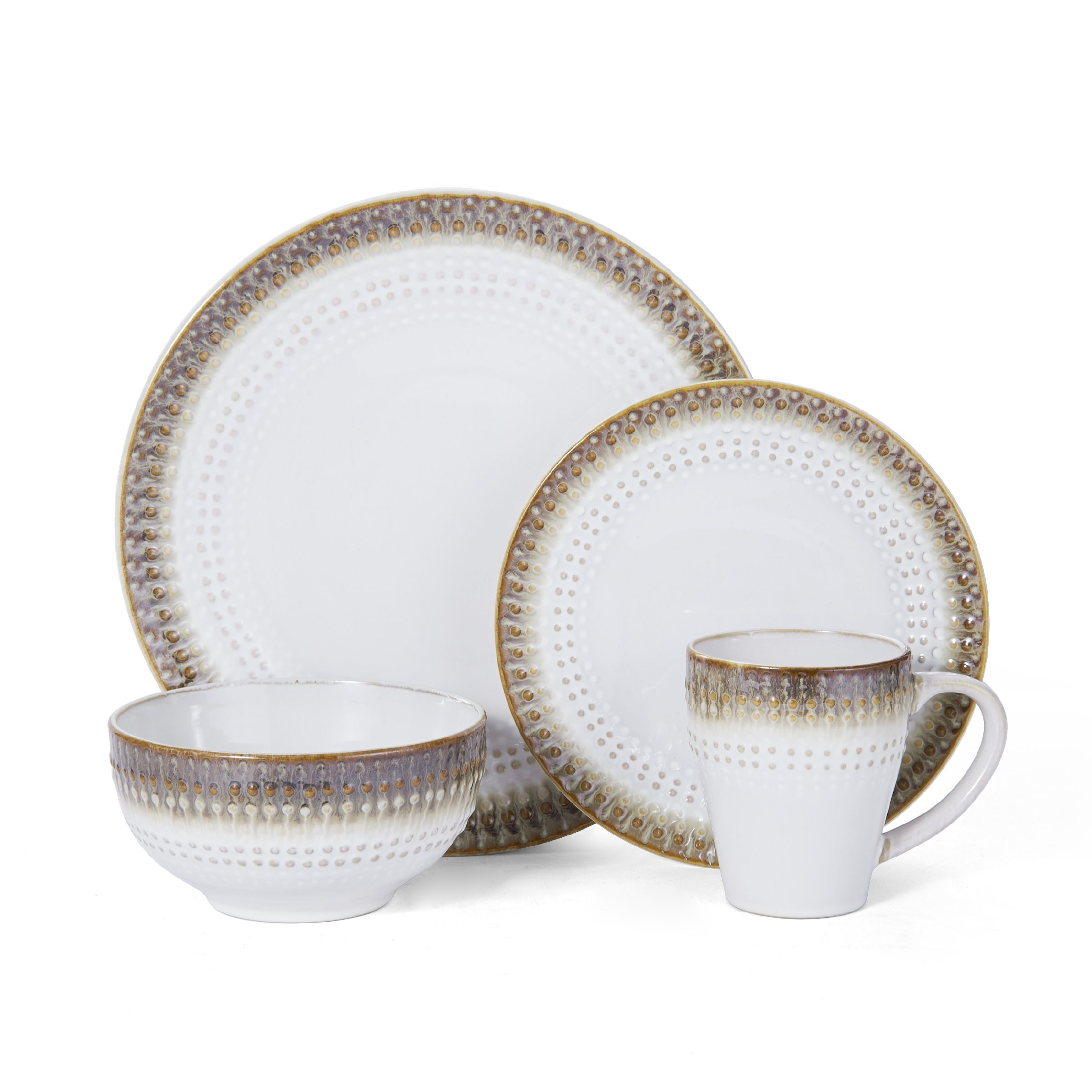 Pfaltzgraff Celina 16-Piece Stoneware Dinnerware Set, Service For 4 , Assorted -