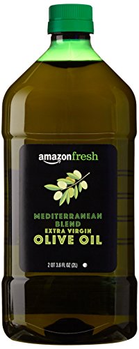 Amazon Fresh, Mediterranean Blend Extra Virgin Olive Oil, 2 Qt (2L)