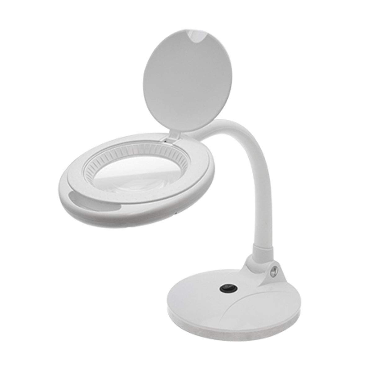 Aven-26507 OptiVue 5-Diopter [2.25x] LED Magnification Desk Lamp - White