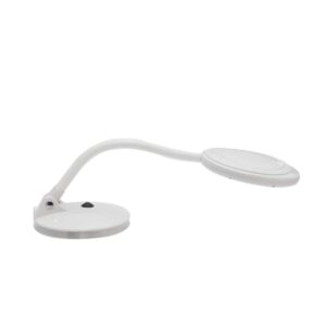 Aven-26507 OptiVue 5-Diopter [2.25x] LED Magnification Desk Lamp - White