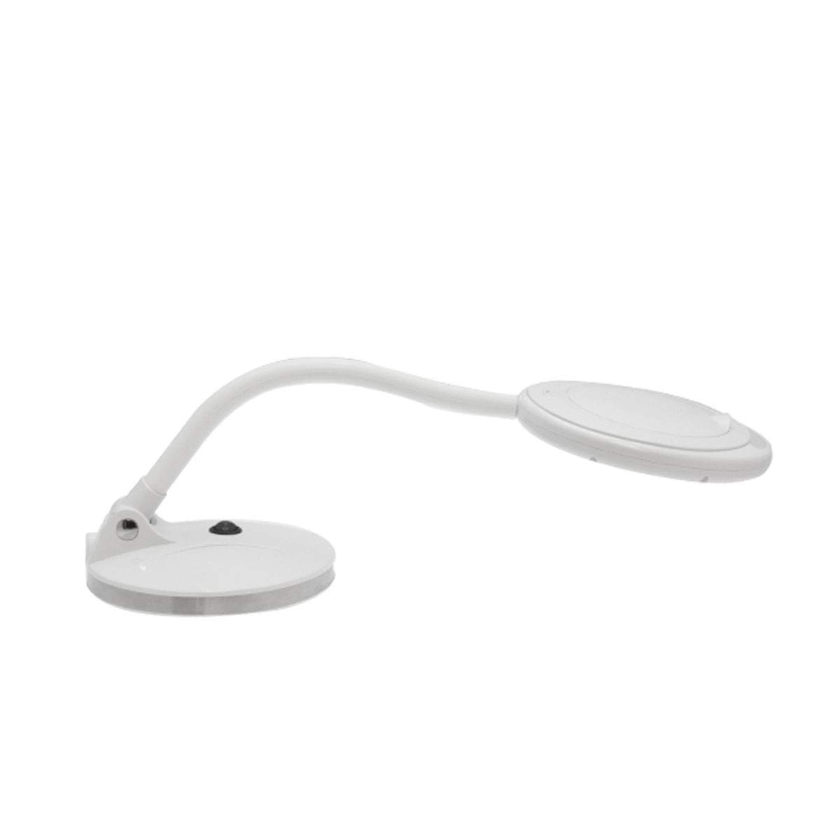 Aven-26507 OptiVue 5-Diopter [2.25x] LED Magnification Desk Lamp - White