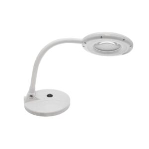 Aven-26507 OptiVue 5-Diopter [2.25x] LED Magnification Desk Lamp - White