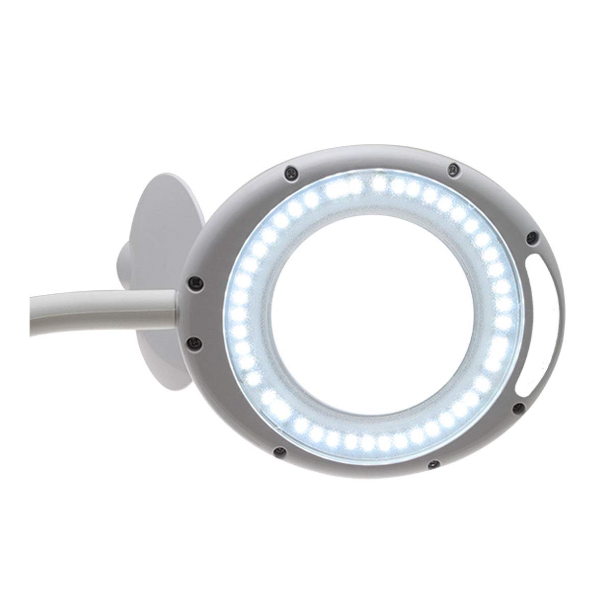 Aven-26507 OptiVue 5-Diopter [2.25x] LED Magnification Desk Lamp - White