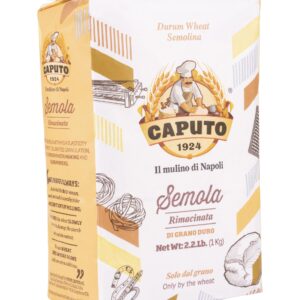 Antimo Caputo Semolina Flour 2.2 LB (Pack of 2) Bulk Italian Durum Semola Flour - All Natural Dough for Fresh Pasta