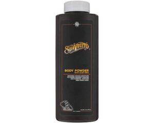 suavecito body powder with aloe vera, 6oz