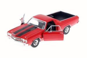 motor max 79347rd 1970 chevrolet el camino ss 396 red 1/24 diecast model car