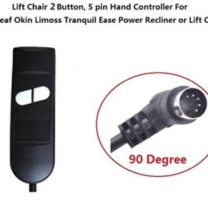 GYG Button 5 pin Lift Chair Hand Control or Power Recliner Hand Controller