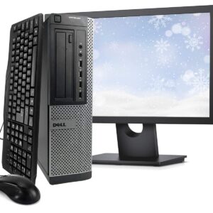 Dell Optiplex 7010 Desktop Computer Tower PC (Intel Core i5-3470, 8GB Ram, 256GB SSD, DVD-RW, WiFi, Keyboard Mouse) Windows 10 (Renewed)