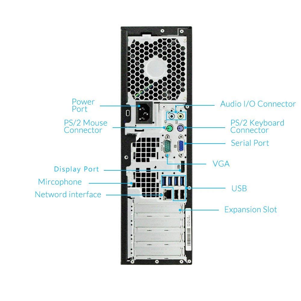 Dell Optiplex 7010 Desktop Computer Tower PC (Intel Core i5-3470, 8GB Ram, 256GB SSD, DVD-RW, WiFi, Keyboard Mouse) Windows 10 (Renewed)