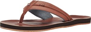 tommy hilfiger men's davidson sandal, cognac 238, 8m