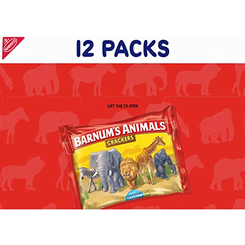 Barnum's Original Animal Crackers, 12 Snack Packs