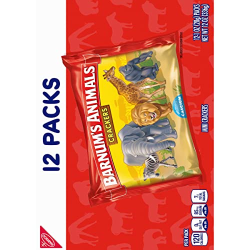 Barnum's Original Animal Crackers, 12 Snack Packs