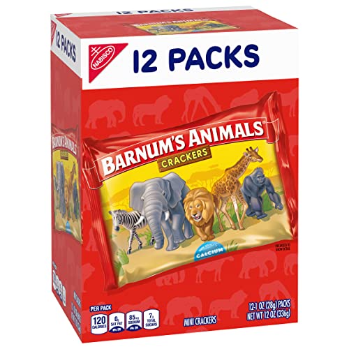 Barnum's Original Animal Crackers, 12 Snack Packs