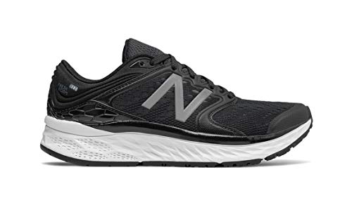 New Balance Women's Fresh Foam 1080 V8 Running Shoe, Black/White, 6 W US