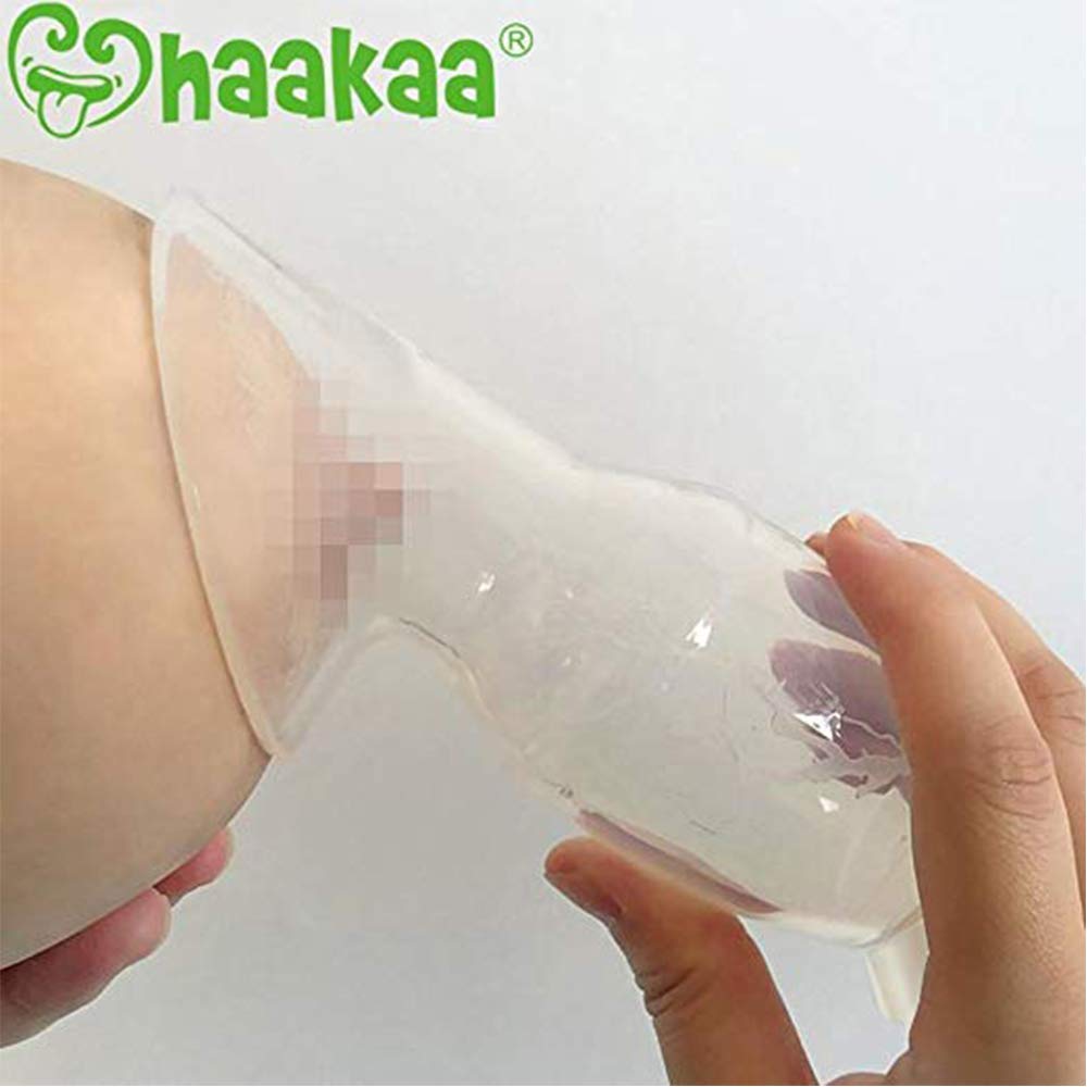 Haakaa 4oz/100ml Silicone Breast Pump with Suction Base 100% Food Grade Silicone BPA PVC and Phthalate Free