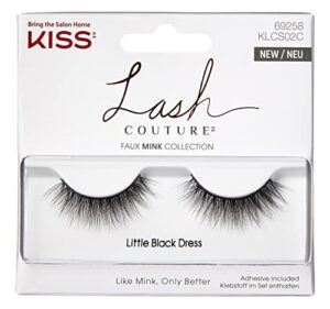 kiss lash couture faux mink little black dress (pack of 2)