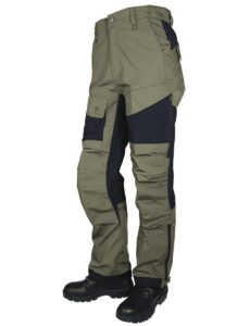 tru-spec men's 24-7 series xpedition pant, ranger green/black, 30w 30l