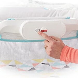 Fisher-Price Stow 'n Go Bassinet Windmill, portable baby cradle with soothing features for infants and newborns