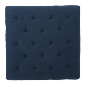 Christopher Knight Home Bordeaux Fabric Ottoman, Dark Blue Dimensions: 40.50”D x 40.50”W x 16.90”H