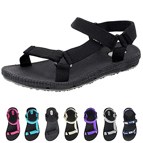 Gold Pigeon Shoes SIMPLUS Yoga Mat Womens Sandals Comfortable Lightweight Sandal for Women Size 7.5-8 * 5931 Black -38