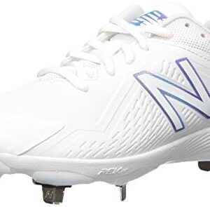 New Balance Women's Fuse V1 Metal Softball Shoe, White, 8 B US