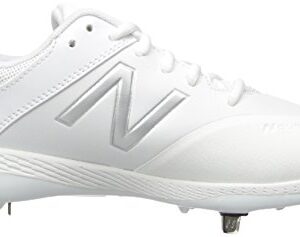 New Balance Women's Fuse V1 Metal Softball Shoe, White, 8 B US