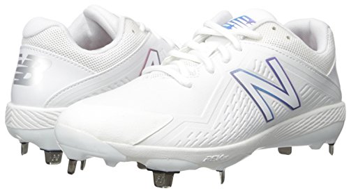 New Balance Women's Fuse V1 Metal Softball Shoe, White, 8 B US