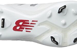 New Balance Women's Fuse V1 Metal Softball Shoe, White, 8 B US