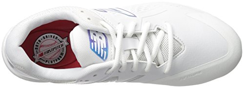 New Balance Women's Fuse V1 Metal Softball Shoe, White, 8 B US