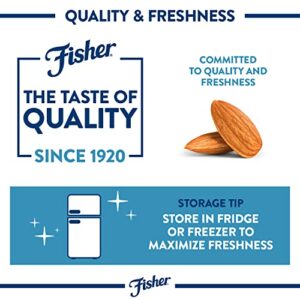 Fisher Chef's Naturals Unsalted Sliced Almonds 24oz (Pack of 1), Raw Nuts Perfect for Cooking, Baking & Snacking, Vegan Protein, Keto Snack, Gluten Free