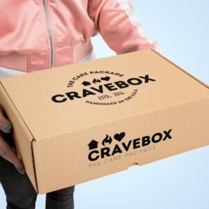 CRAVEBOX Snack Box (65 Count) Spring Finals Variety Pack Care Package Gift Basket Adult Kid Guy Girl Women Men Birthday College Student Office School