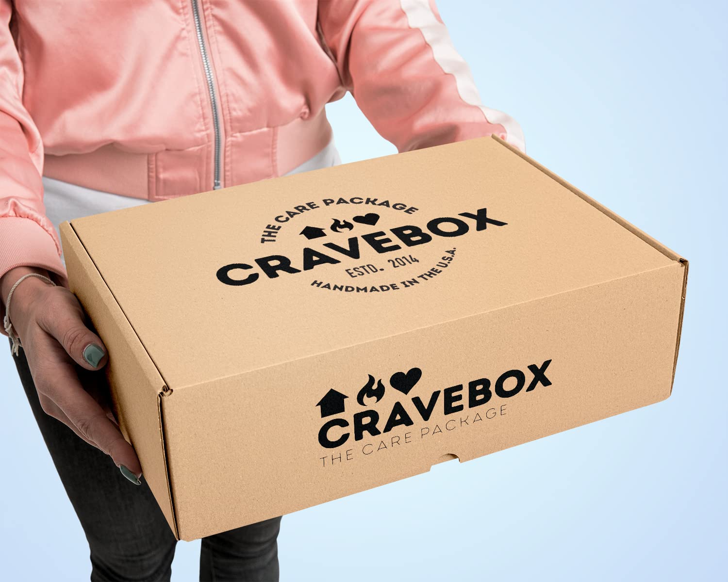 CRAVEBOX Snack Box (65 Count) Spring Finals Variety Pack Care Package Gift Basket Adult Kid Guy Girl Women Men Birthday College Student Office School