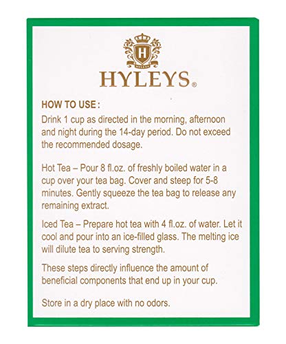 Hyleys Detox Tea 14 Days Kit - 42 Tea Bags - Herbal Supplement - Mother's Mother's Day Gift Day Gift