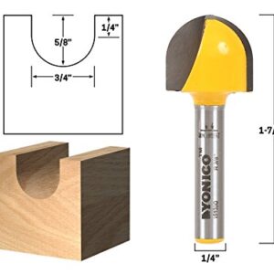 YONICO 19103q 3/4-Inch Diameter Core Box Router Bit 1/4-Inch Shank