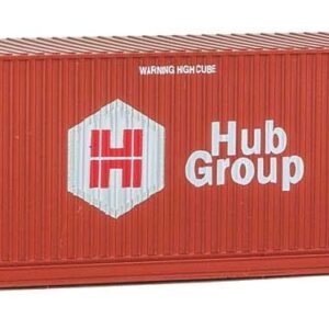 Walthers SceneMaster HO Scale Model of Hub Group (red, White) 53' Singamas Corrugated Side Container,949-8521