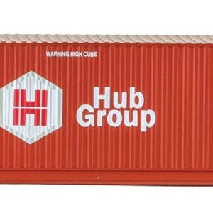 Walthers SceneMaster HO Scale Model of Hub Group (red, White) 53' Singamas Corrugated Side Container,949-8521