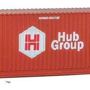 Walthers SceneMaster HO Scale Model of Hub Group (red, White) 53' Singamas Corrugated Side Container,949-8521