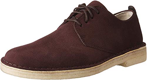 Clarks - Mens Desert London Low Boot, Size: 7.5 D(M) US, Color: Burg Suede