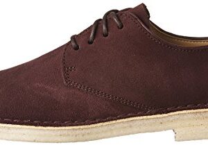 Clarks - Mens Desert London Low Boot, Size: 7.5 D(M) US, Color: Burg Suede