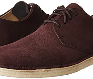 Clarks - Mens Desert London Low Boot, Size: 7.5 D(M) US, Color: Burg Suede