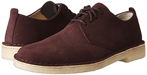 Clarks - Mens Desert London Low Boot, Size: 7.5 D(M) US, Color: Burg Suede