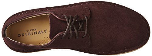 Clarks - Mens Desert London Low Boot, Size: 7.5 D(M) US, Color: Burg Suede